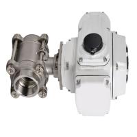 China 2in PN63 DC 12V High Pressure Electric Actuated BSP Thread ISO Mount Stainless Steel Water OEM Remote Control Ball Valve for sale