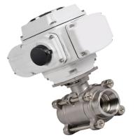 China 2in PN63 DC 12V High Pressure Electric Actuated BSP Thread ISO Mount Stainless Steel Water OEM Remote Control Ball Valve for sale