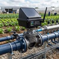China 2 Inch Solar-powered WiFi Butterfly Valve Cast Iron Heavy Duty for Intelligent Farm Water Supply for sale