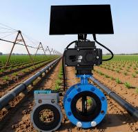 China 2 Inch Solar-powered WiFi Butterfly Valve Cast Iron Heavy Duty for Intelligent Farm Water Supply for sale