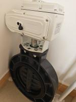 China Heavy Duty 4G Intelligent Solar Butterfly Valve, PVC UPVC Smart Water Control Valve for sale