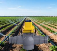 China 4in Smart Solar-Powered 3-Way PVC  Ball Valve for Automatic Irrigation, Wireless 4G/LoRaWAN APP Control & Water Management for sale