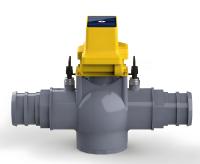 China 4in Smart Solar-Powered 3-Way PVC  Ball Valve for Automatic Irrigation, Wireless 4G/LoRaWAN APP Control & Water Management for sale