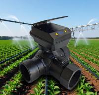 China 4G Intelligent Solar Powered 3-Way PVC Ball Valve, T-Port Wireless Smart Irrigation Valve for Automated Water Diversion for sale