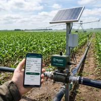 China Etrany LORA  Intelligent Wireless Solar Powered Electric Ball Valve for Vast Agriculture Remote Water Control for sale