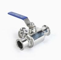 China Sanitary Tri-Clamp 3-Way Ball Valve SS304/316L T/L Type PN10 Food Grade Manual Flow Control Valve for Beverage & Pharma for sale