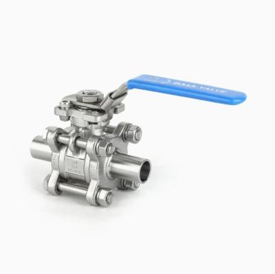 China 3A Certified Sanitary Tri-Clamp Ball Valve 316L Polished Quick Install Ball Valve for Pharmaceutical for sale