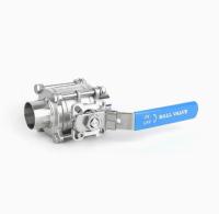 China 3A Certified Sanitary Tri-Clamp Ball Valve 316L Polished Quick Install Ball Valve for Pharmaceutical for sale