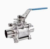 China 3A Certified Sanitary Tri-Clamp Ball Valve 316L Polished Quick Install Ball Valve for Pharmaceutical for sale