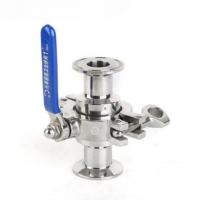 China Latest Hot Sale 304/316 Stainless Steel Clamped Ball Valve Sanitary 3-Piece Tri-Clamp Hygienic Ball Valve for sale