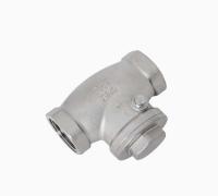 China CF8 Industrial High-Pressure Check Valve Water Pipeline Female Threaded Swing Check Valve for Water Oil Gas for sale
