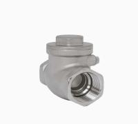 China CF8 Industrial High-Pressure Check Valve Water Pipeline Female Threaded Swing Check Valve for Water Oil Gas for sale