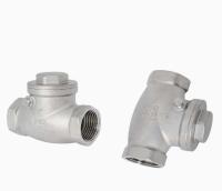 China CF8 Industrial High-Pressure Check Valve Water Pipeline Female Threaded Swing Check Valve for Water Oil Gas for sale
