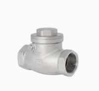 China CF8 Industrial High-Pressure Check Valve Water Pipeline Female Threaded Swing Check Valve for Water Oil Gas for sale
