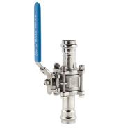 China 316L Stainless Steel Press Ball Valve 3-Piece Structure Press Fit Ends Corrosion Resistant for Industrial Fluid Systems for sale
