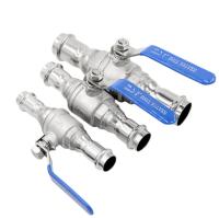 China Stainless Steel 304/316 2-Piece Press Fit Ball Valve Full Bore  Manual Lever Handle for Water/Gas/HVAC Systems for sale