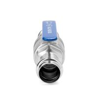 China Stainless Steel 304/316 2-Piece Press Fit Ball Valve Full Bore  Manual Lever Handle for Water/Gas/HVAC Systems for sale