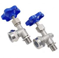 China Factory Supply SS304 Threaded Liquid Level Gauge Cock Valve Y Type Manual Valve for Boiler Water Tank for sale