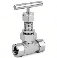 China Factory OEM SS304 Straight Through Internal Thread Needle Valve Anti Blowout Stem T Handle Control Valve for Gas Oil Water for sale