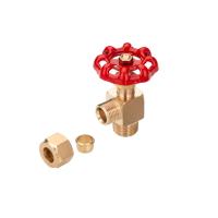 China Brass Compression Type Angle Needle Valve BSP NPT Male Thread High Pressure Needle Regulating Valve for Instrument Tubing for sale