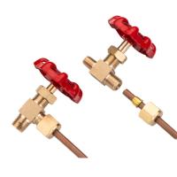 China Brass Compression Type Angle Needle Valve BSP NPT Male Thread High Pressure Needle Regulating Valve for Instrument Tubing for sale
