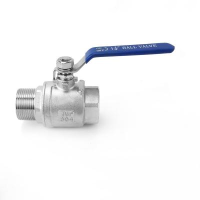 China SS304/SS316 Stainless Steel 2PC Full Port Ball Valve BSP/NPT Thread High Pressure Ball Valve for sale