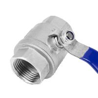 China 304 Stainless Steel Two-Piece Female Threaded Ball Valve NPT/BSP Full Bore Manual Ball Valve DN15-DN50 for sale
