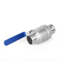 China Double Male Thread Design Ball Valve Support BSPT/NPT Thread Custom, Sizes From 1/4