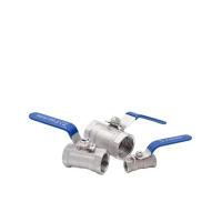 China Factory OEM One Piece SS304 Internal Thread Ball Valve Compact Mini Ball Valve for Water Gas Oil Instrument Pipeline for sale