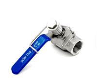 China 304 Stainless Steel Spring Return Ball Valve 2 Piece Female Thread Automatic Reset Quick Close Ball Valve 1000WOG NPT BSPT for sale