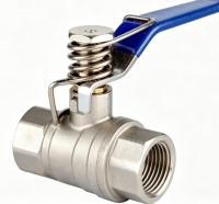 China 304 Stainless Steel Spring Return Ball Valve 2 Piece Female Thread Automatic Reset Quick Close Ball Valve 1000WOG NPT BSPT for sale