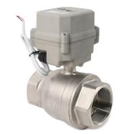 China Etrany2IN DC5V SS304 2 Way 2-10V Modulating Electric Control High Temperature Water Ball Valve 2N.M Torque 1.0MPa for sale