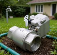 China Etrany2IN DC5V SS304 2 Way 2-10V Modulating Electric Control High Temperature Water Ball Valve 2N.M Torque 1.0MPa for sale