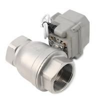 China Etrany2IN DC5V SS304 2 Way 2-10V Modulating Electric Control High Temperature Water Ball Valve 2N.M Torque 1.0MPa for sale