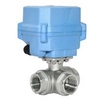 China Etrany DC12V24V 1 Inch 3 Way Modulating Electric Control High Temperature Water Ball Valve Fluid Control Regulation for sale