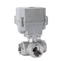 China Etrany DC12V24V 1 Inch 3 Way Modulating Electric Control High Temperature Water Ball Valve Fluid Control Regulation for sale