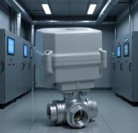 China Etrany 1/2in NPT SS304 3Way L Port 2 Wires Normally Closed DC12v with Manual Override water Control Regulation for sale