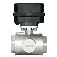 China Etrany 3-Way SS304 Electric Actuated Ball Valve 2'' Motorized Ball Valve 12-24V DC / 24V AC110-230V AC Fluid Control Regulation for sale