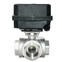 China Etrany 3-Way SS304 Electric Actuated Ball Valve 2'' Motorized Ball Valve 12-24V DC / 24V AC110-230V AC Fluid Control Regulation for sale