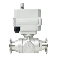 China Etrany 3Way Tri-Clamp Stainless Steel Motorized Ball Valve, 2 Sec Fast Operation, Failsafe Auto Return DC12-24VAC24V for sale