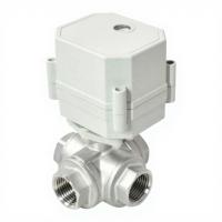 China Etrany 1/2 Inch  4-way 304SS Horizontal Electric Motorized Ball Valve Flow Control Valve for Water High Applications for sale