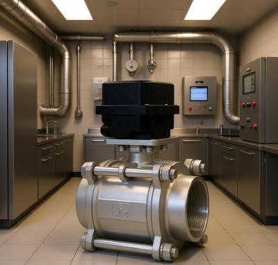 China Etrany 3 Inch DC24V Motorized Ball Valve Flow Control Valve for High Temperature Water Applications for sale