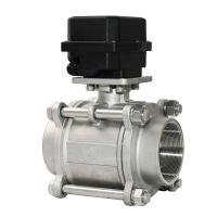 China Etrany 3 Inch DC24V Motorized Ball Valve Flow Control Valve for High Temperature Water Applications for sale