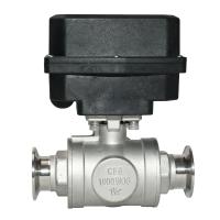 China Etrany IP68 1 1/4in SS304 3-way DC24V Electric Motorized Thread Ball Valve Control Valve 1.0MPa 4-20mA High Temperature Water for sale