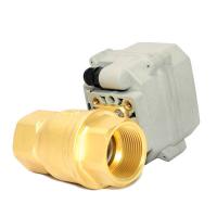 China Etrany 1 1/2in Brass 2 Way RS485 Modulating Electric Control Water Ball Valve DC5V High Temperature Flow Regulation Control for sale