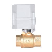 China 2Sec Fast Brass Motorized Ball Valve 1/4''-1 1/4''Quick Release Failsafe&Position Feedback 12-24VDCAC24V Water  Control for sale