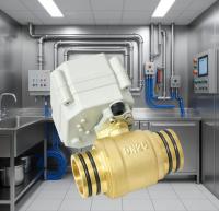 China Etrany 2 Way 1in DC5V Brass Insert Electric Motorized Ball Valve for Water High Temperature Flow Regulation Control for sale