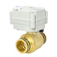 China Etrany 2 Way 1in AC110-230V Brass Socket Electric Motorized Ball Valves Flow Regulation &water Control for sale