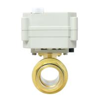 China Etrany 2 Way 1in AC110-230V Brass Socket Electric Motorized Ball Valves Flow Regulation &water Control for sale