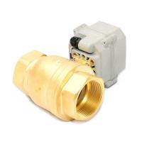 China Etrany 2 Way 2'' Brass DC24V Flow Control Electric Ball Valve 2inch Motorized Ball Valves Flow Regulation &water Control for sale